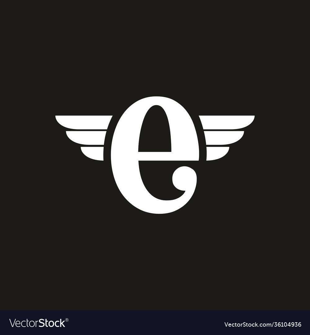 Lowercase e initial letter logo template Vector Image