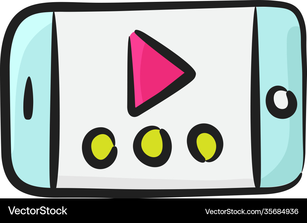 Mobile video Royalty Free Vector Image - VectorStock