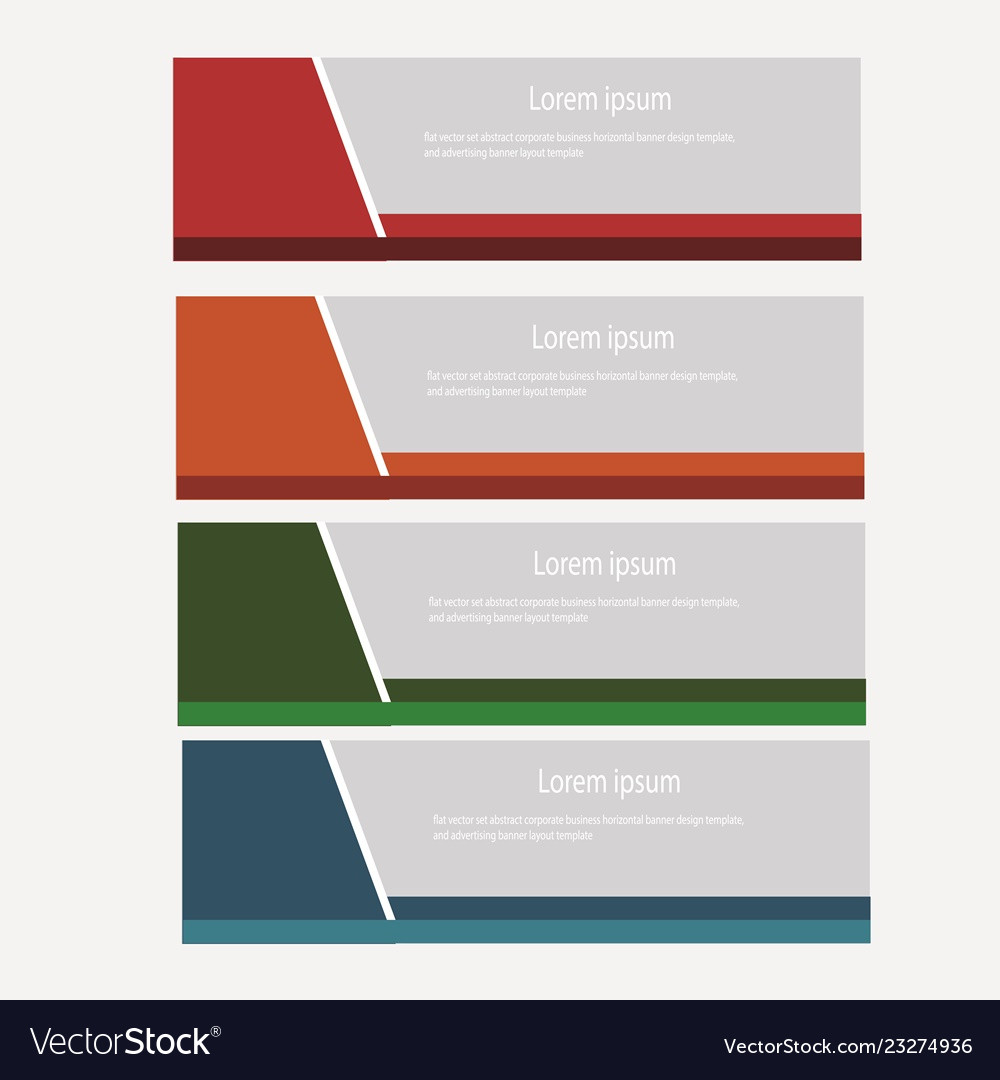 Set of abstract design templates Royalty Free Vector Image
