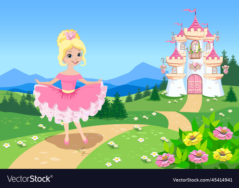 Beautiful princess Royalty Free Vector Image - VectorStock