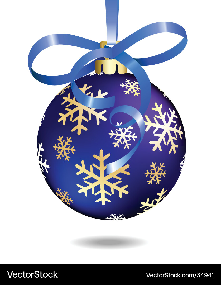 Christmas ball Royalty Free Vector Image - VectorStock