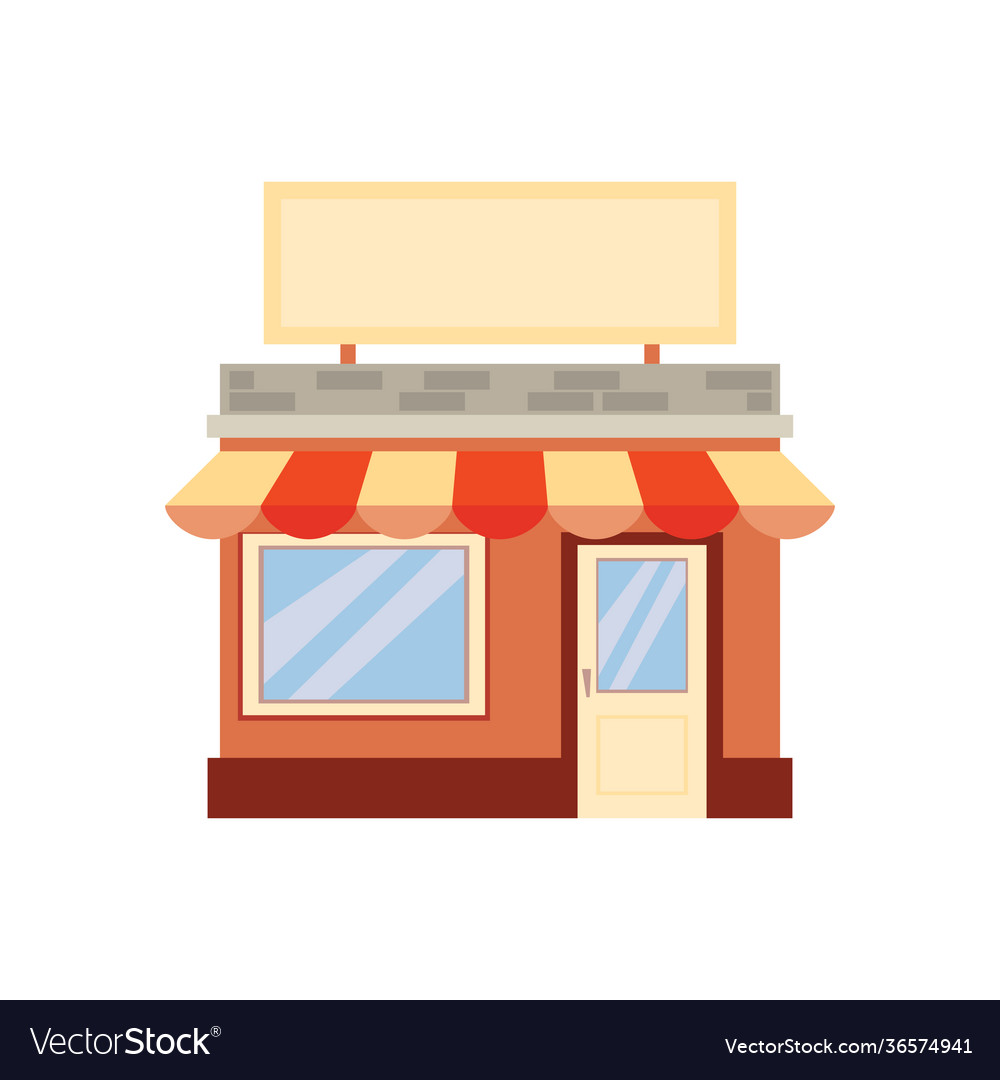 Front building store Royalty Free Vector Image
