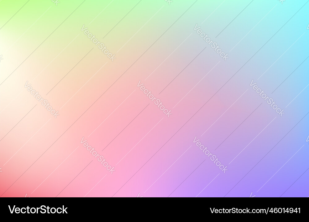 Light rainbow color gradation with pale smudged Vector Image