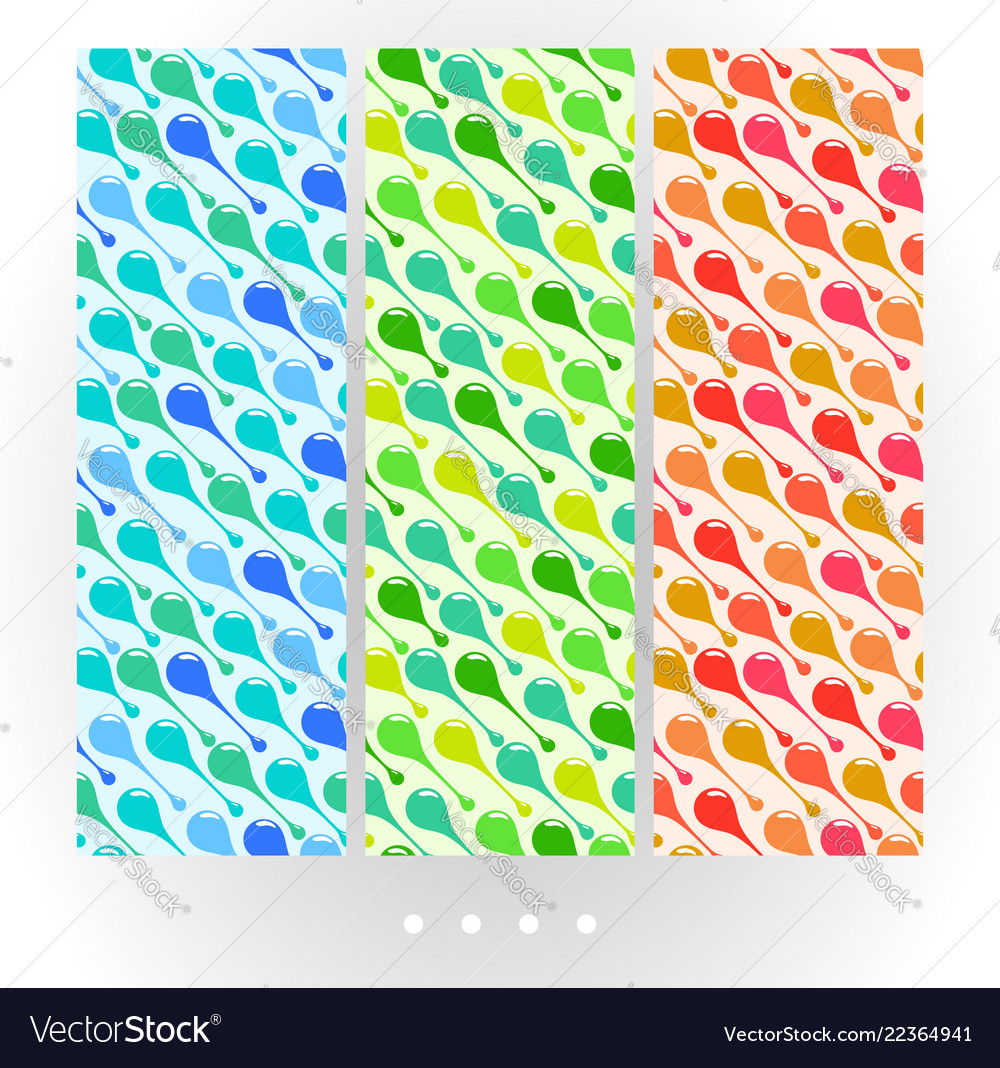 Set of light abstract seamless patterns Royalty Free Vector