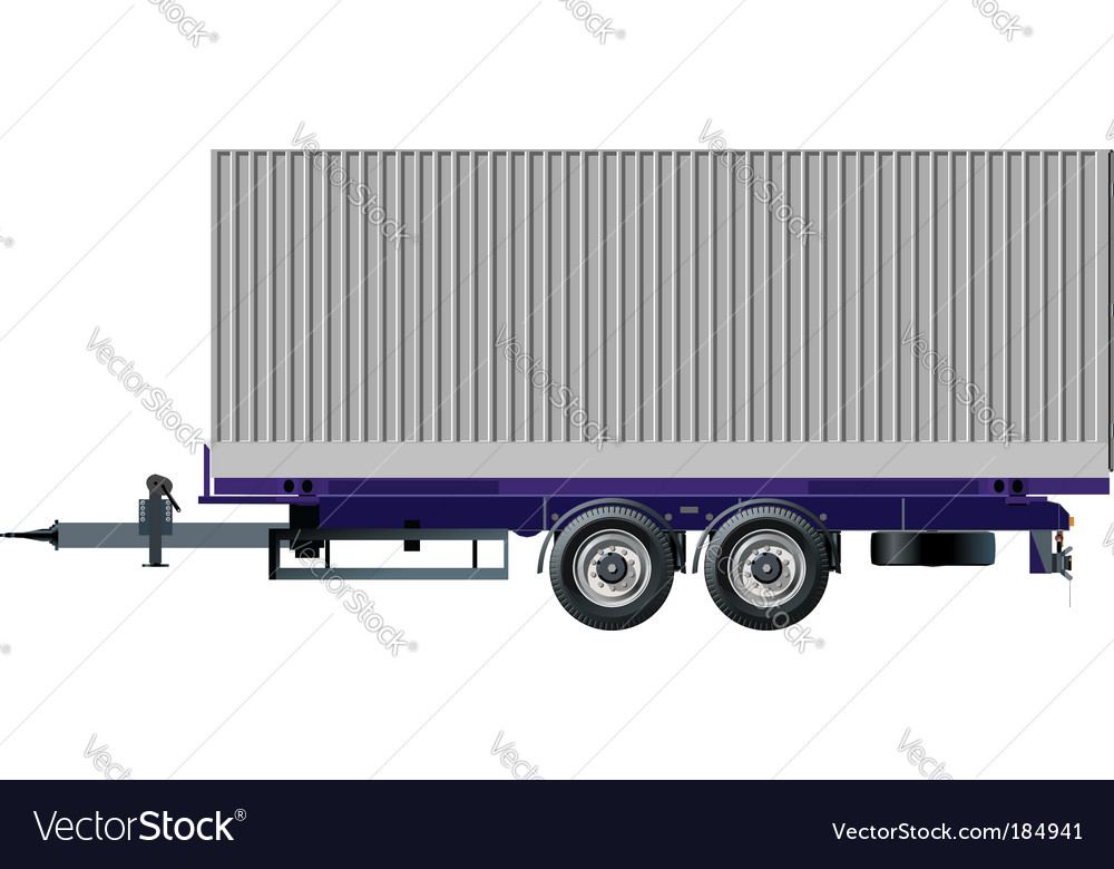Trailer Royalty Free Vector Image - VectorStock