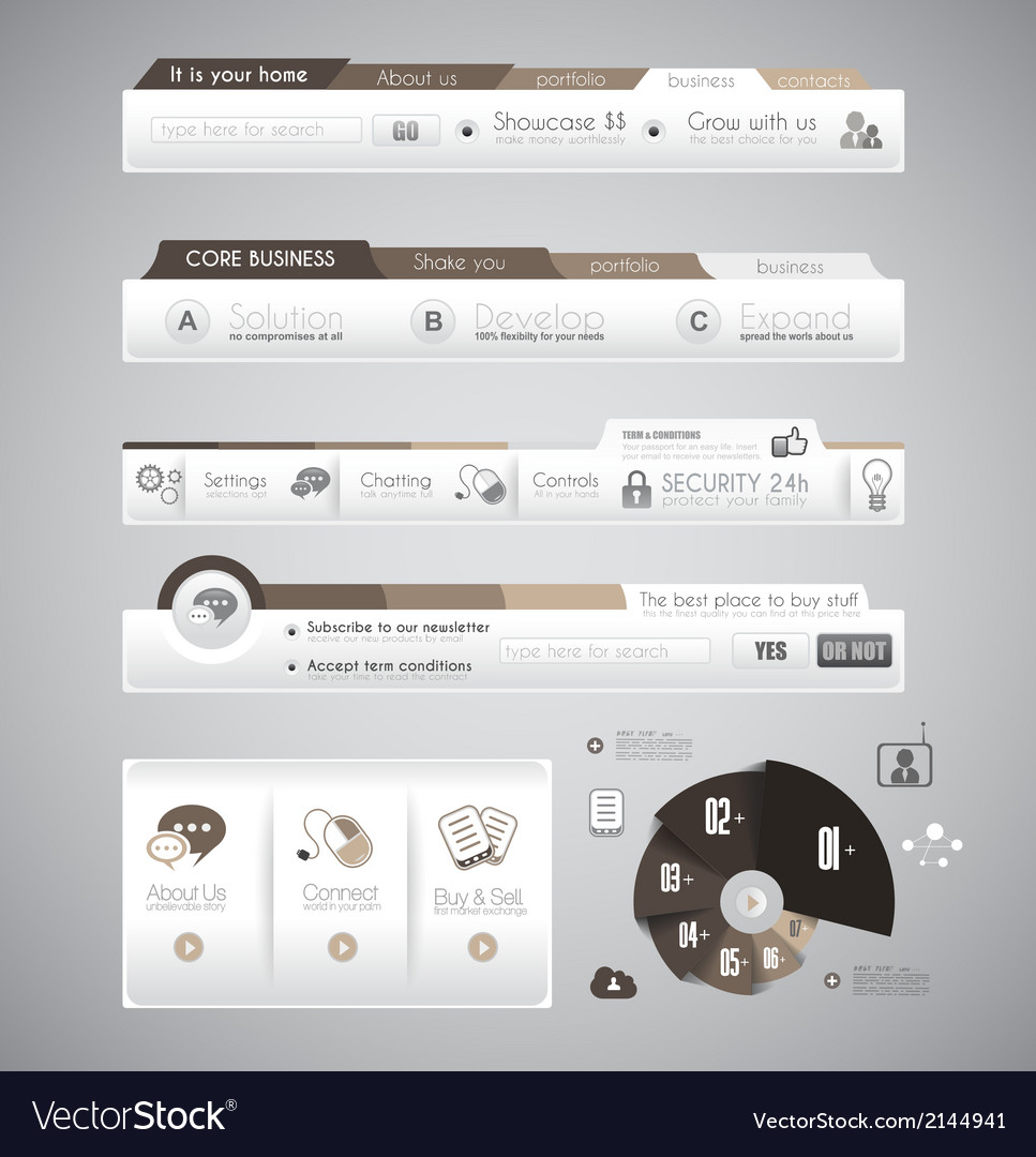 Web template Royalty Free Vector Image - VectorStock