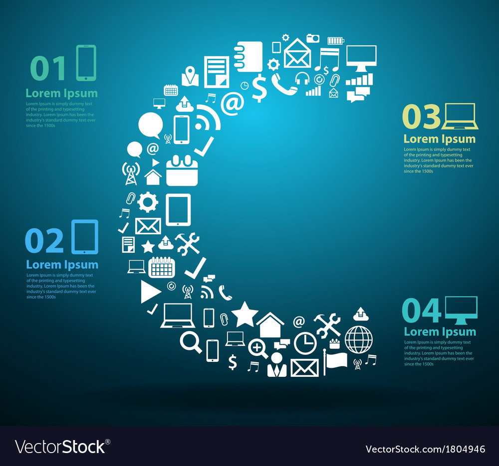 Application icons alphabet letters c Royalty Free Vector