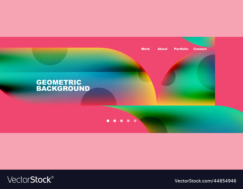 Circle round elements and lines geometric Vector Image