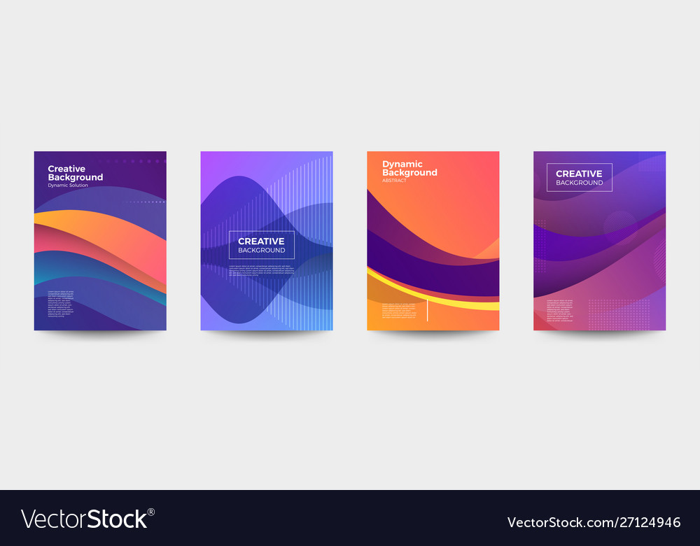 Cover design dynamic background Royalty Free Vector Image