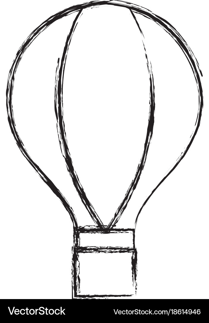 Figure air balloon fly travel design Royalty Free Vector