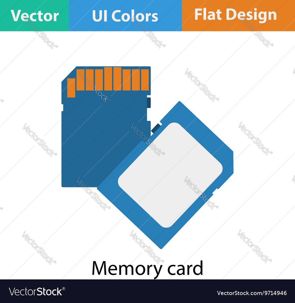 Memory card icon Royalty Free Vector Image - VectorStock