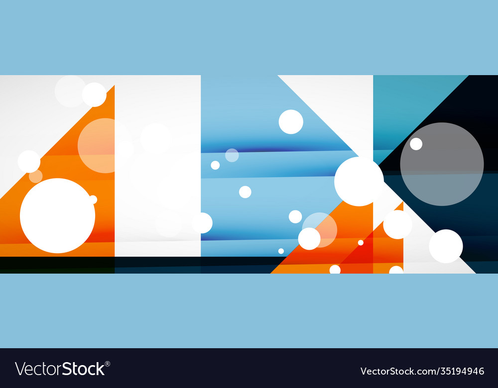 Set triangle geometric backgrounds Royalty Free Vector Image