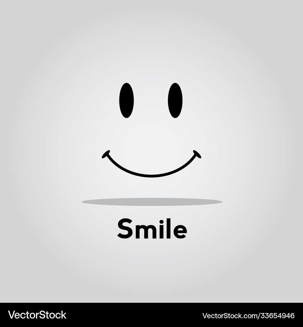 Smile template design Royalty Free Vector Image