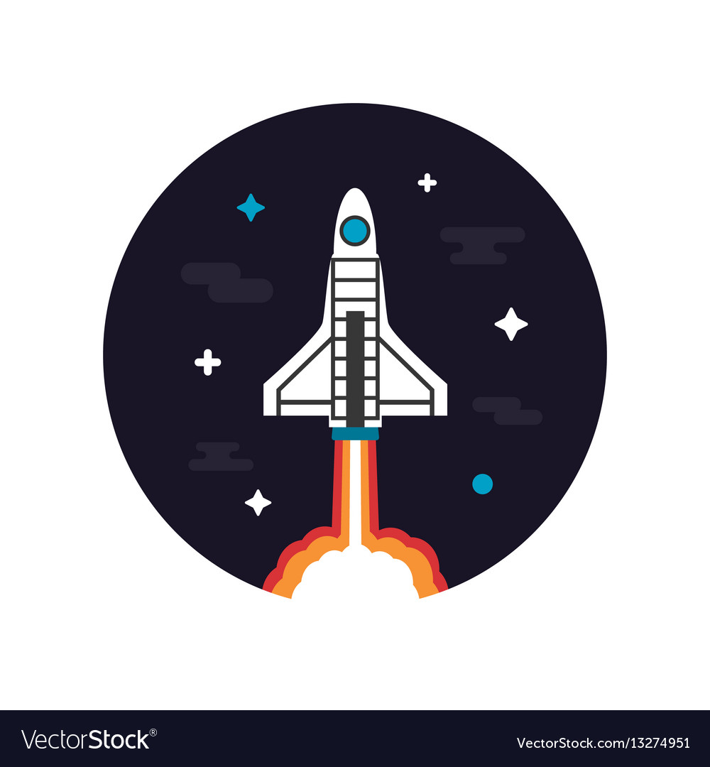 464rocket launch Royalty Free Vector Image - VectorStock