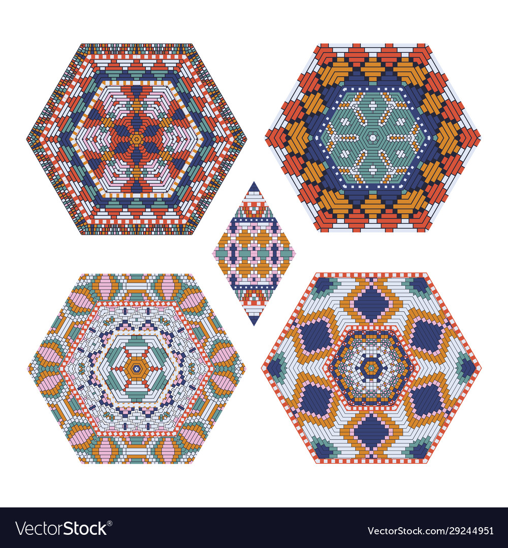 Ethnic elements set Royalty Free Vector Image - VectorStock