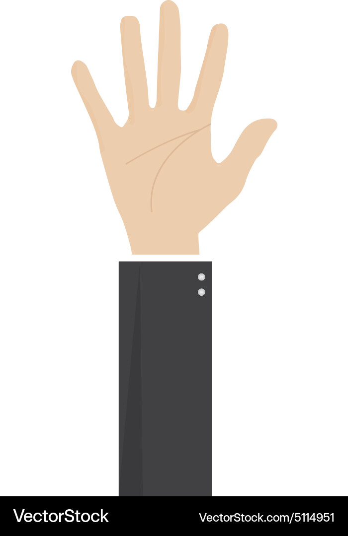 Hand of businessman Royalty Free Vector Image - VectorStock