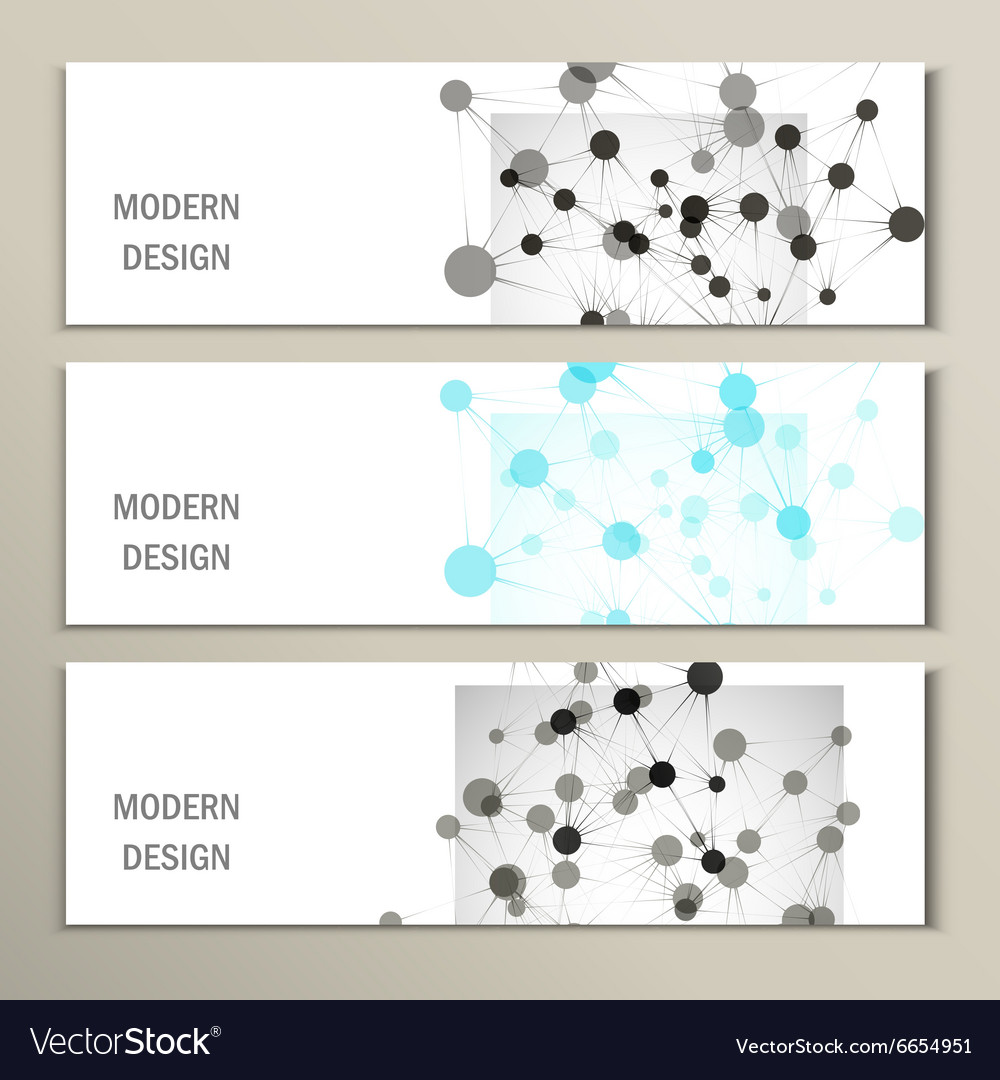 Set network design Royalty Free Vector Image - VectorStock