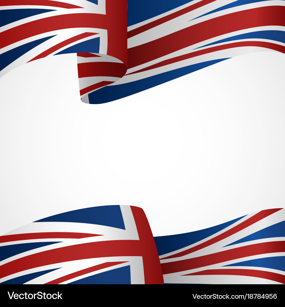 British Flags Banner Royalty Free Vector Image