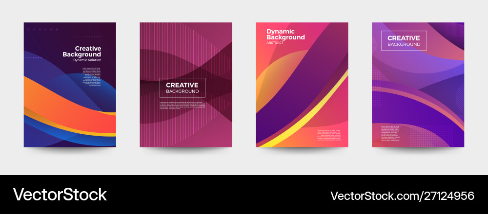 Cover design dynamic background Royalty Free Vector Image