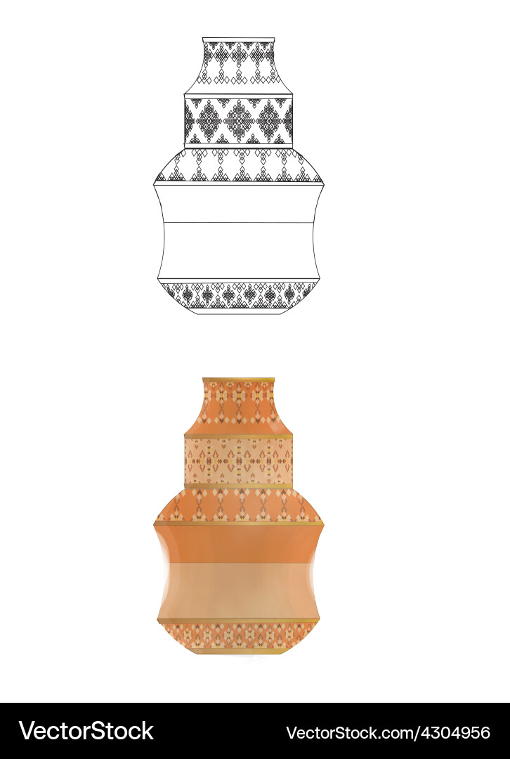 Crockery four Royalty Free Vector Image - VectorStock