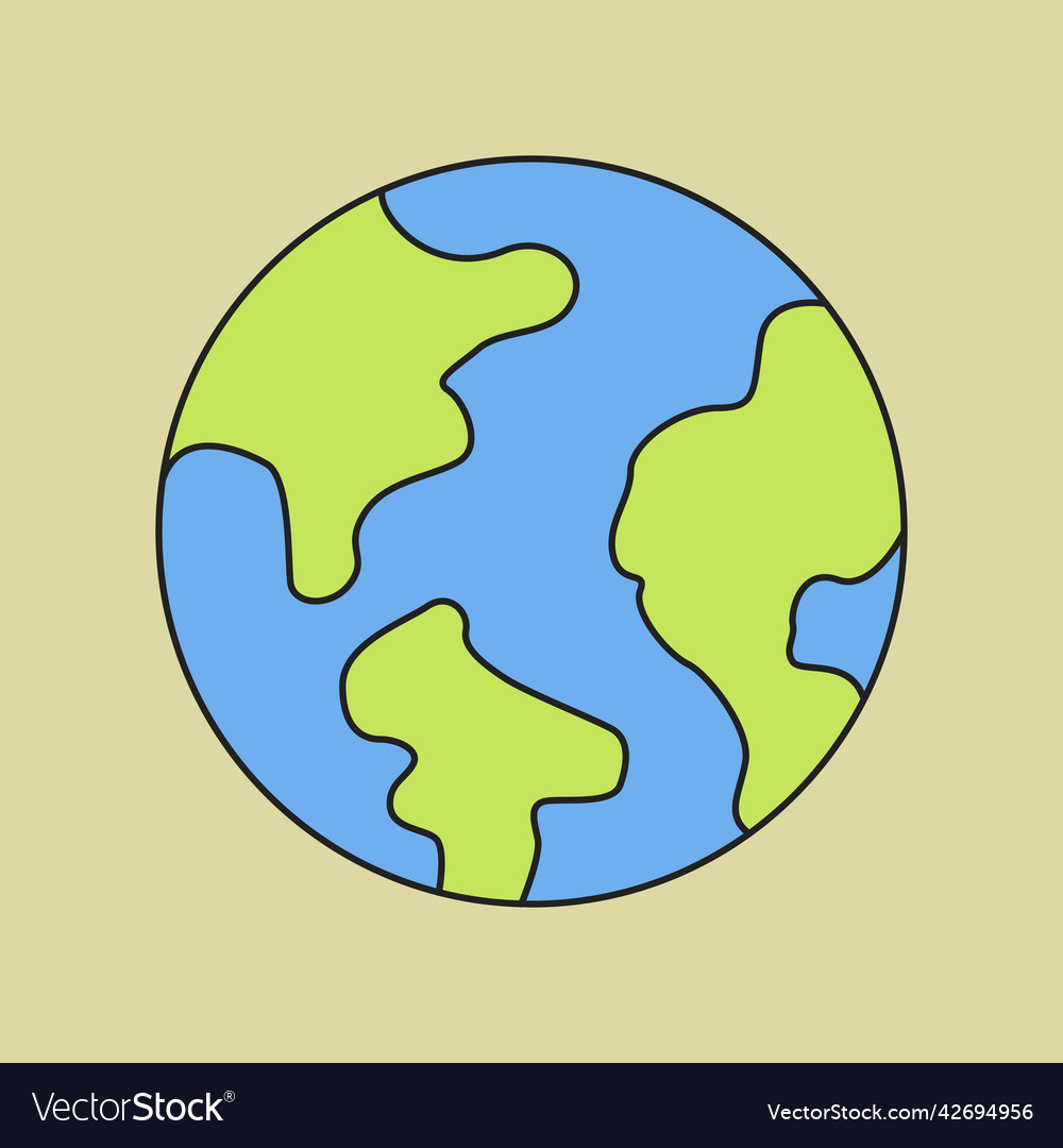 Global environment icon design element Royalty Free Vector
