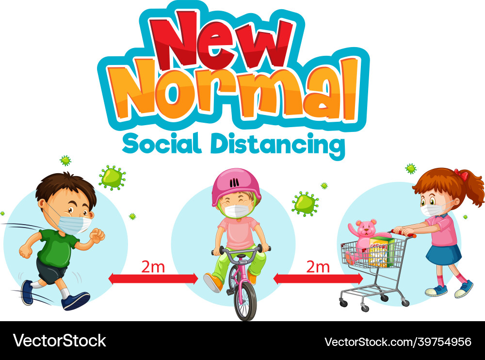 New normal with children keeping social distancing