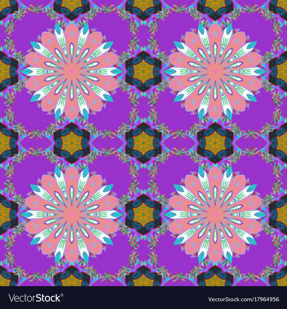 Seamless colour spring theme pattern Royalty Free Vector