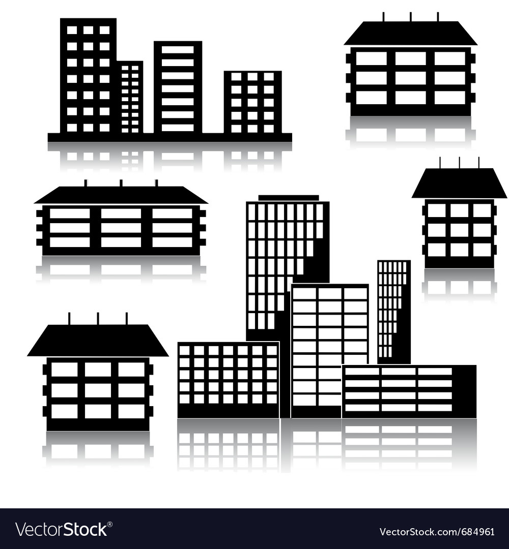 Buildings Royalty Free Vector Image - VectorStock