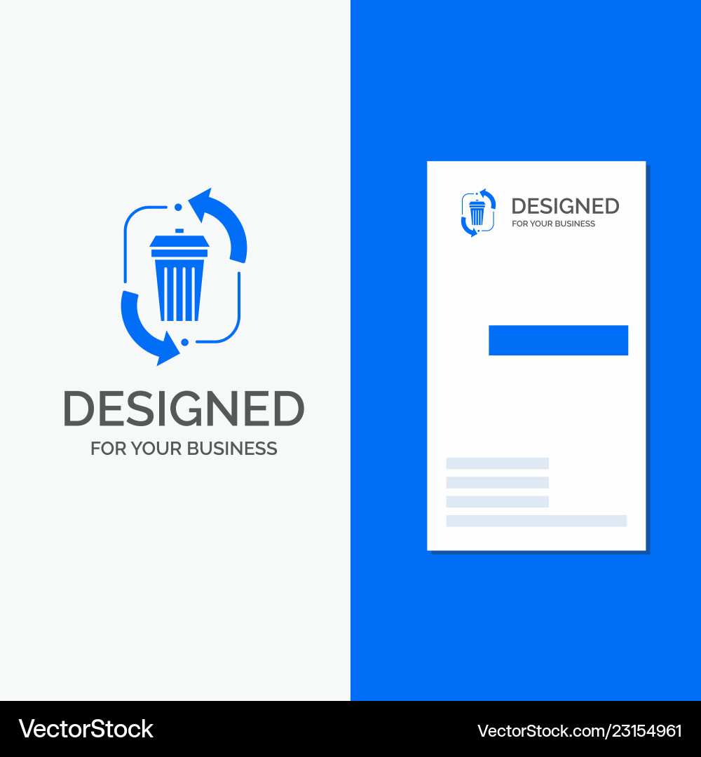 Business logo for waste disposal garbage Vector Image