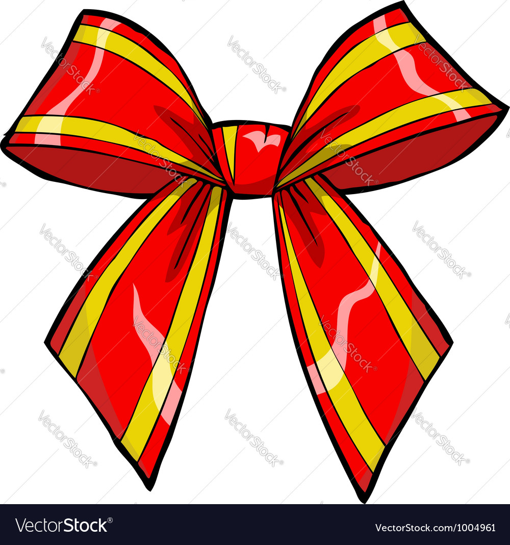 Gift bow Royalty Free Vector Image - VectorStock