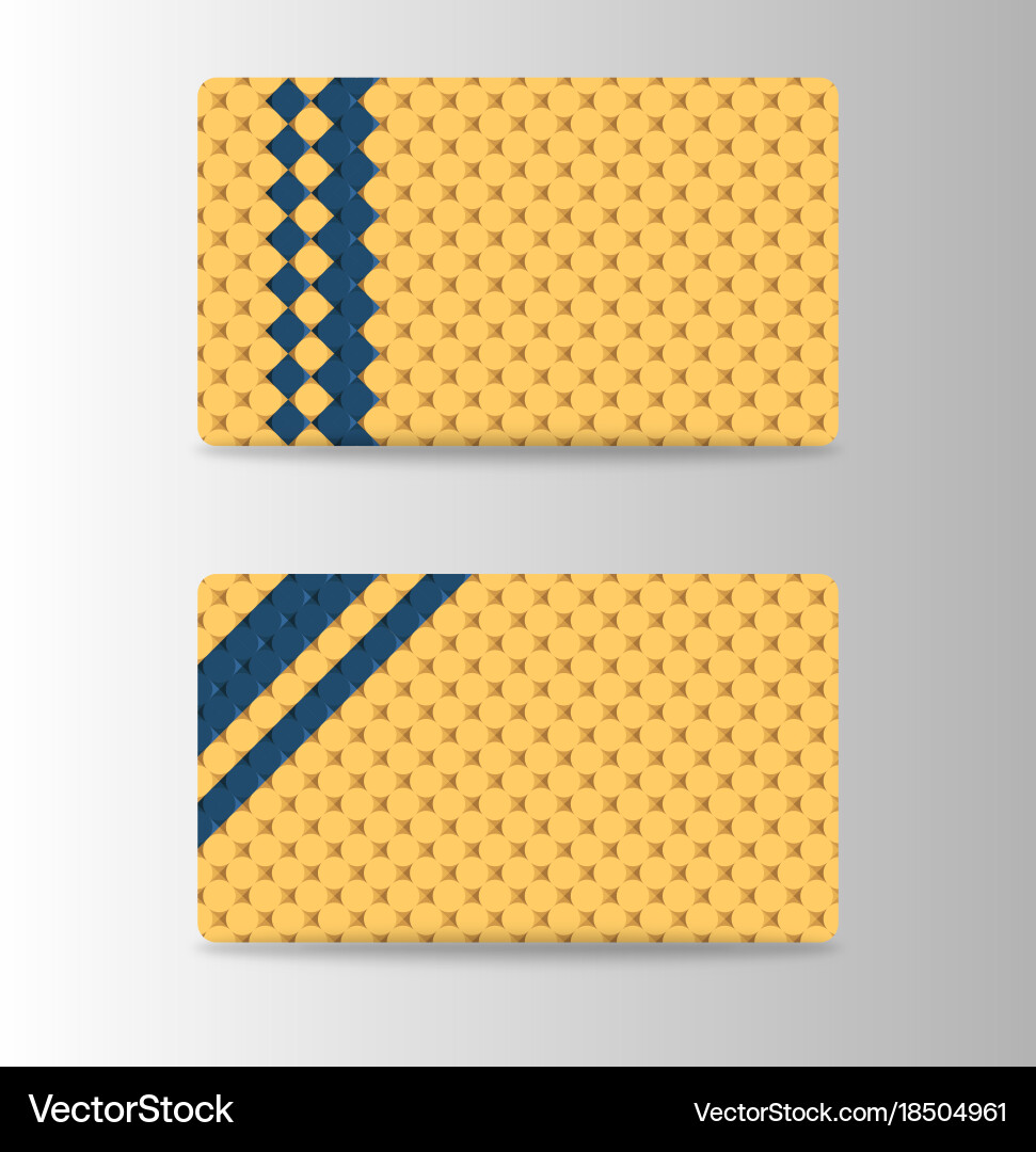 Modern creative and trending business card design Vector Image