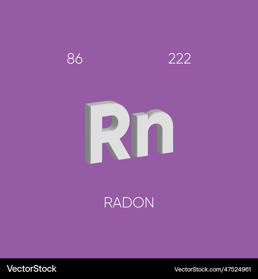 One of the periodic table elements with name Vector Image