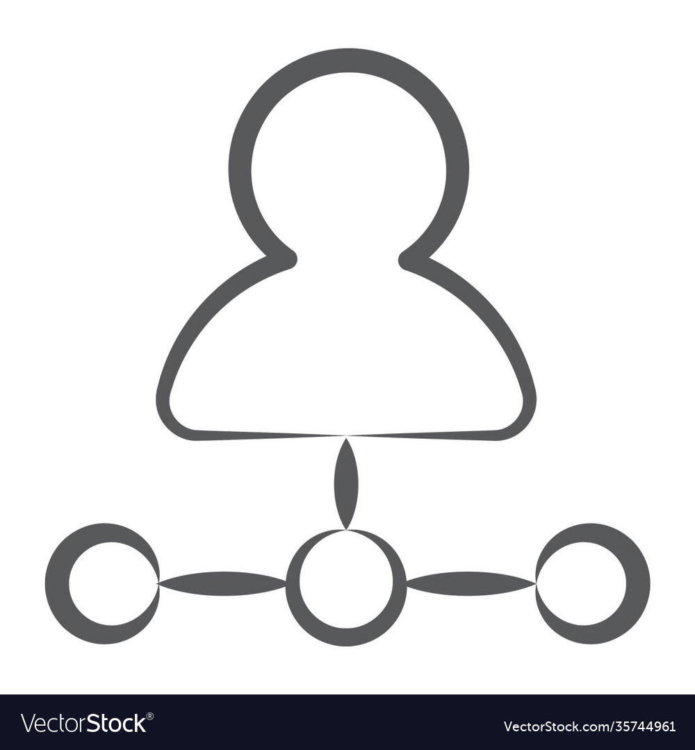 Personal network Royalty Free Vector Image - VectorStock