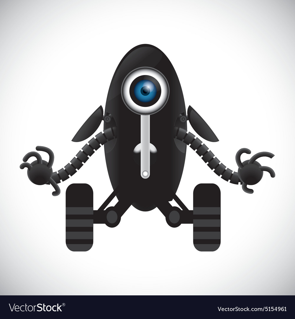 Robot design Royalty Free Vector Image - VectorStock
