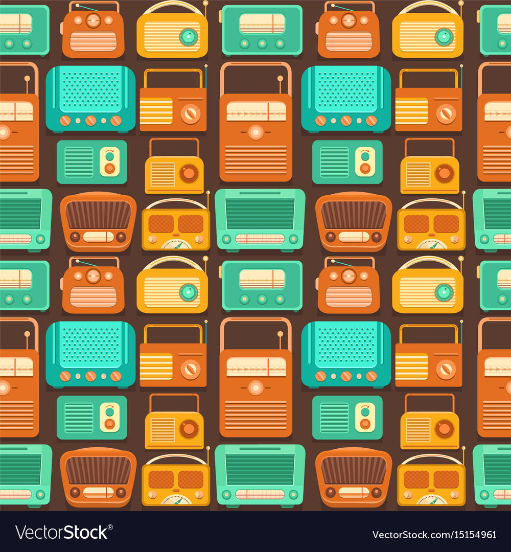 Seamless pattern nostalgia Royalty Free Vector Image
