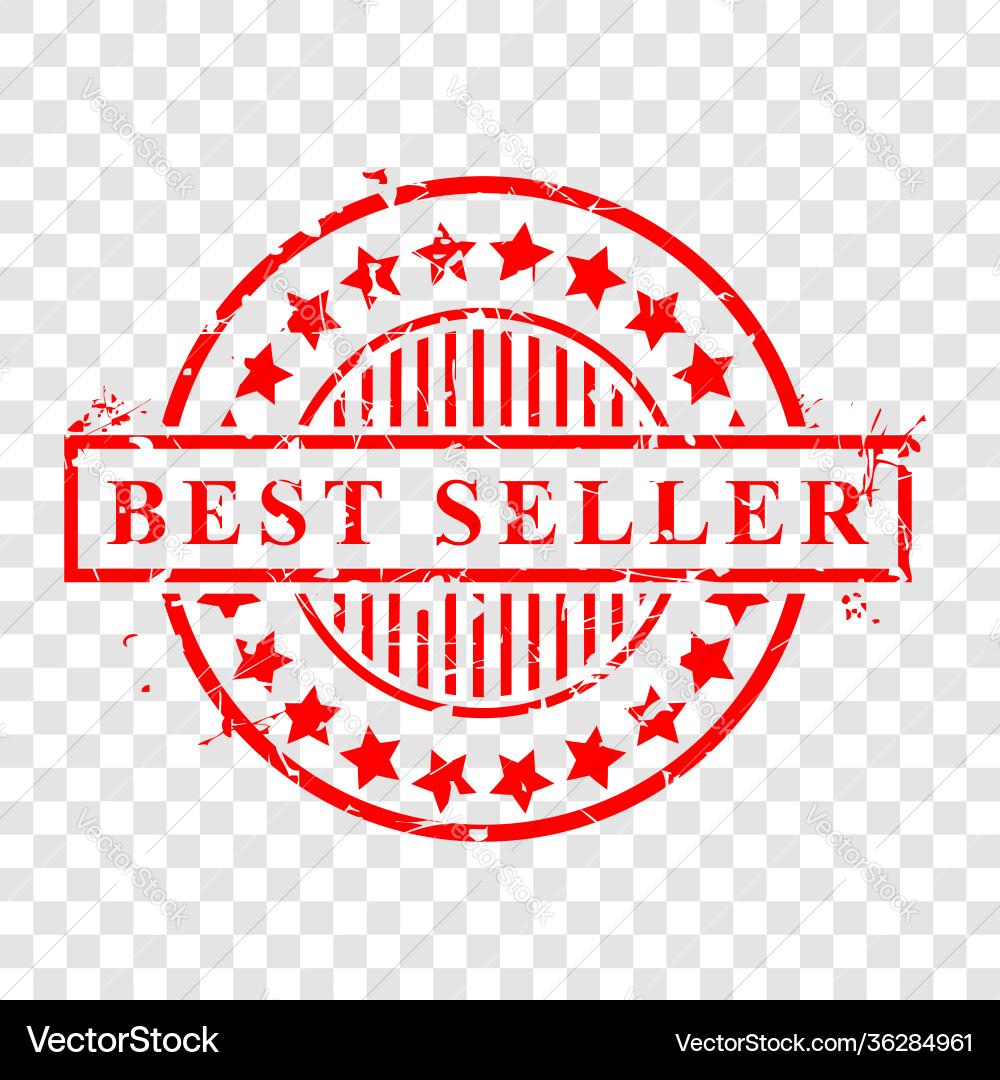 Simple rust and dirty rubber stamp best seller Vector Image