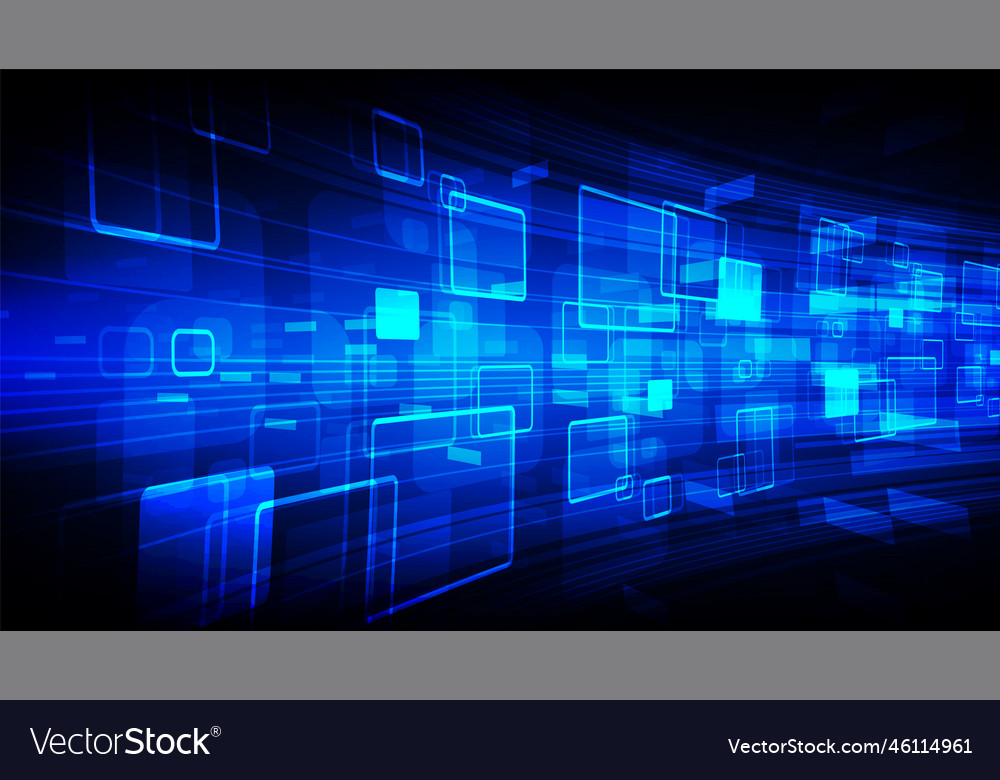 Technology background with hi-tech digital data Vector Image