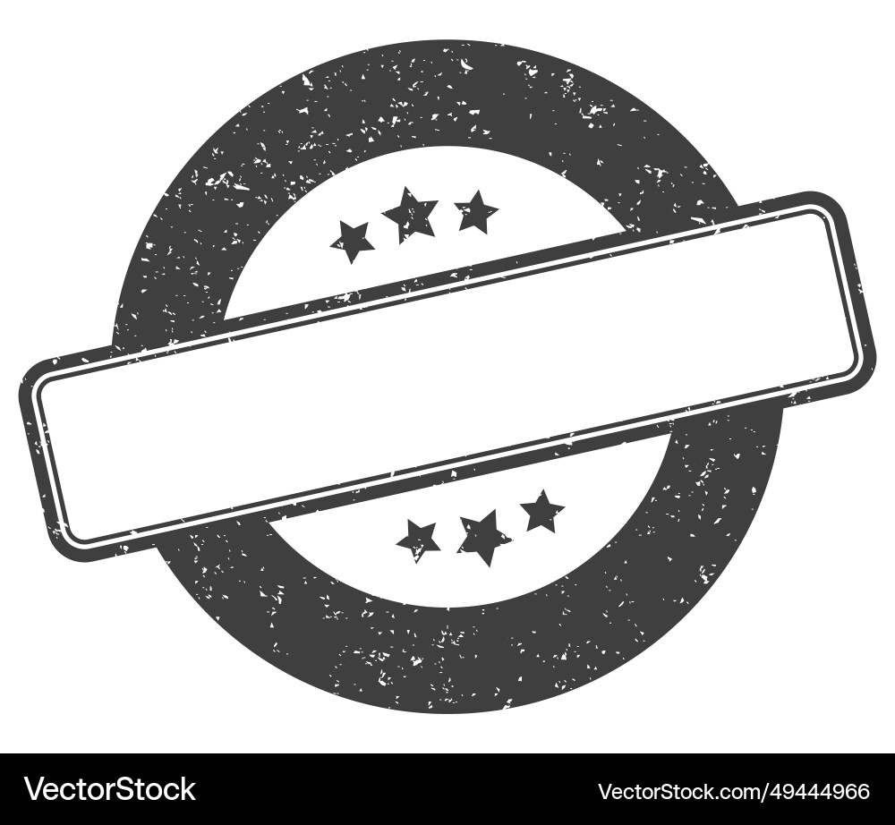 Blank stamp blank label round grunge sign Vector Image