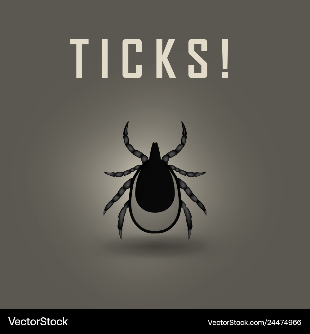 Image of a tick stop sign Royalty Free Vector Image