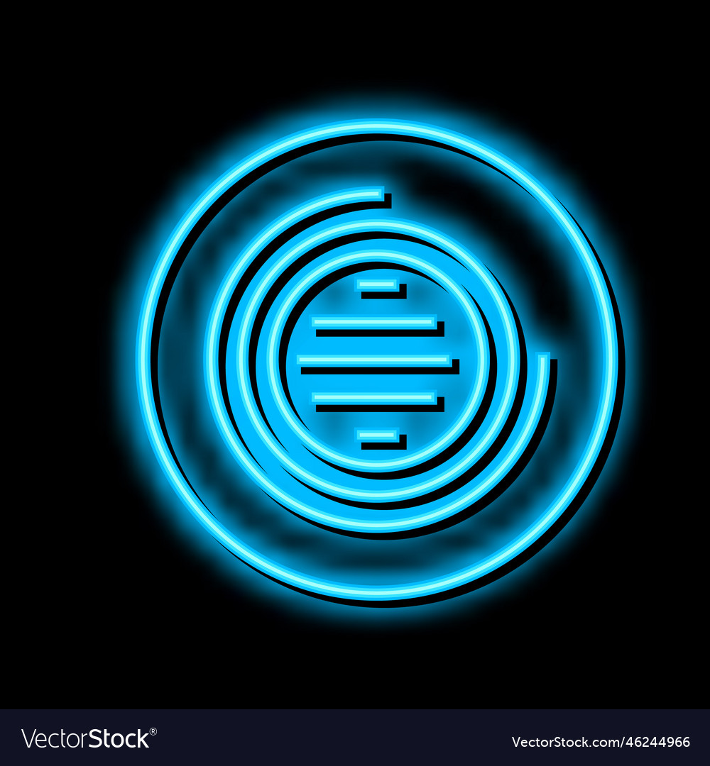 Led lighting neon glow icon Royalty Free Vector Image