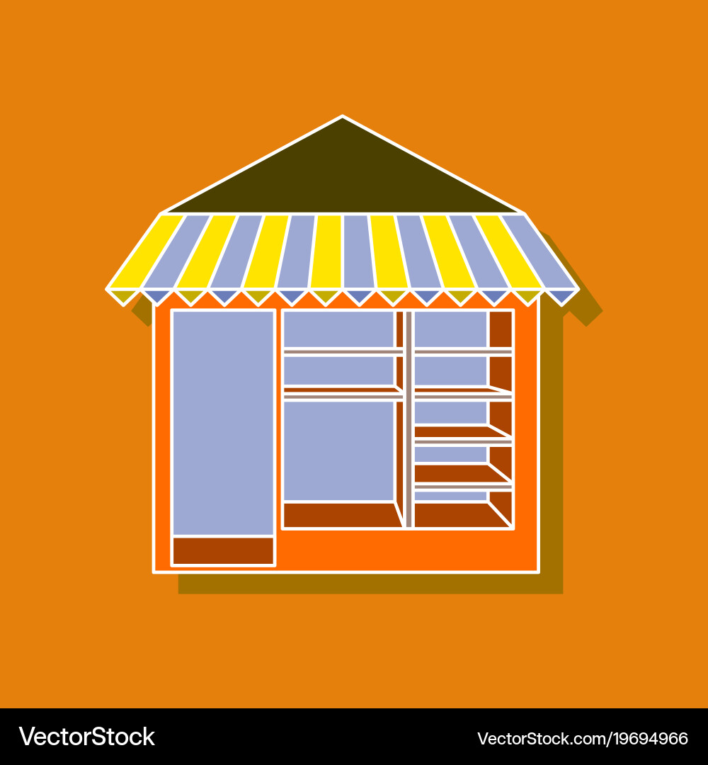 reastaurant black building sticker - Stock Image - Everypixel