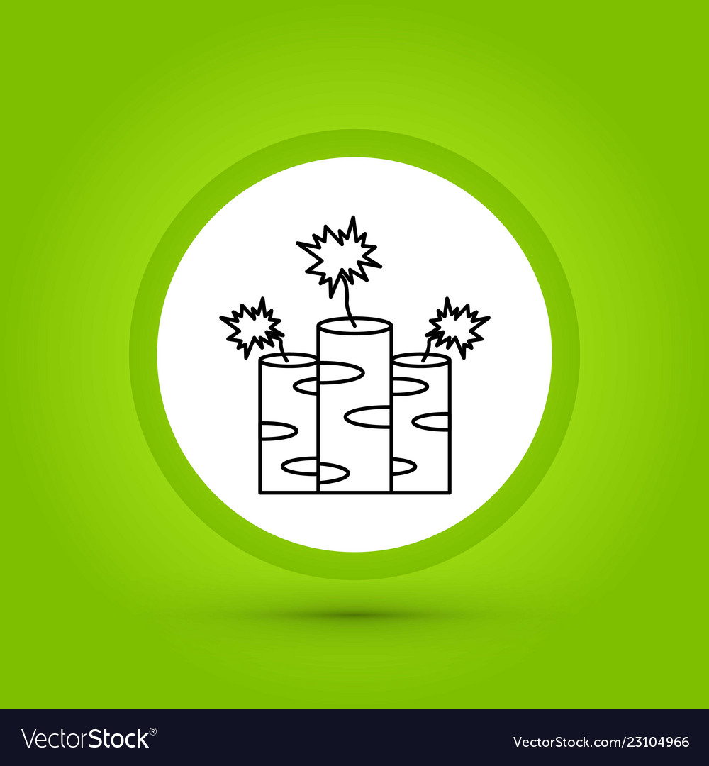 Work fire icon in creative design with elements Vector Image