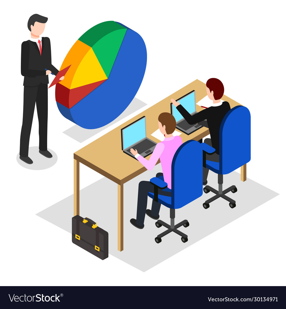 Business seminar or coaching tutoring businessman Vector Image