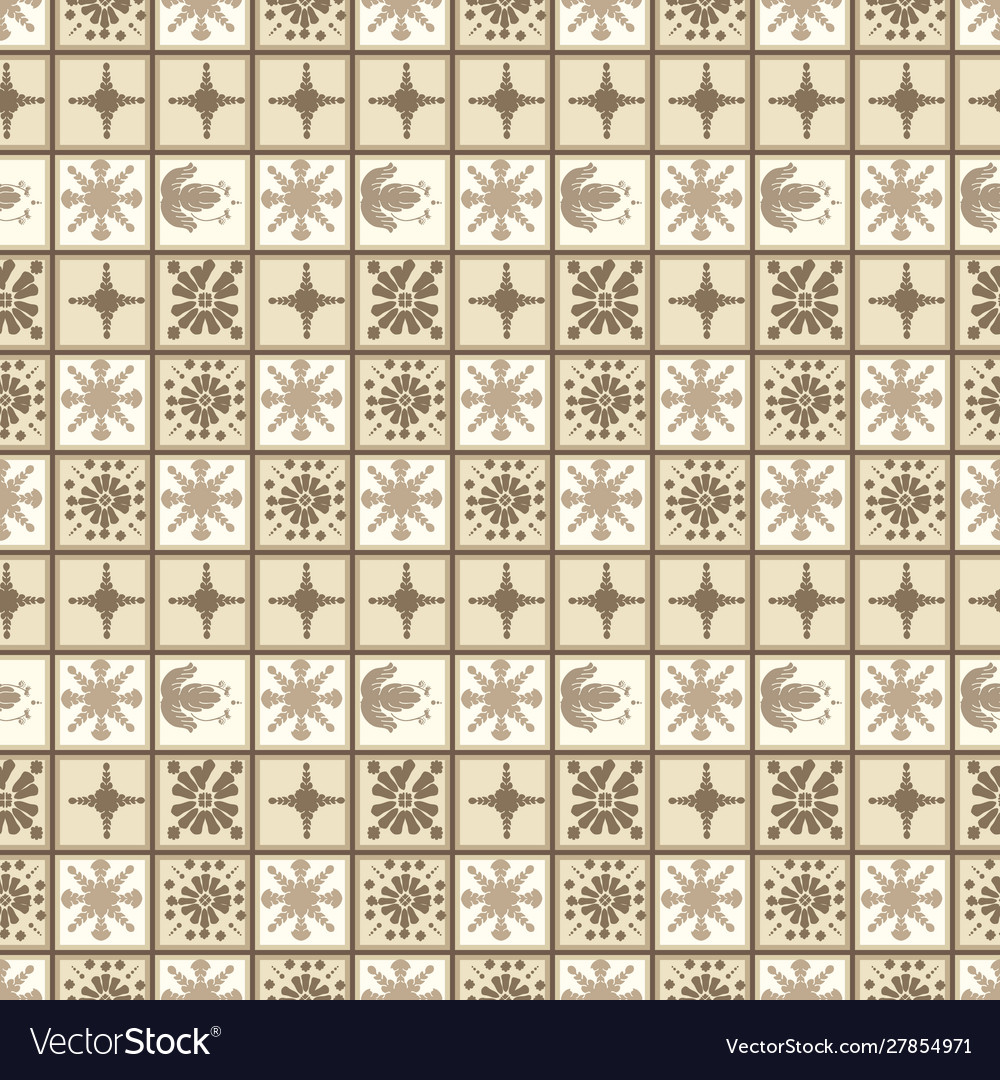 Ceramic tile pattern abstract mosaic Royalty Free Vector