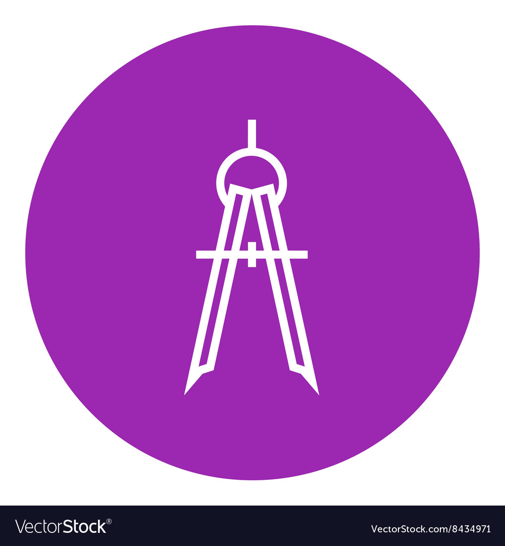 Compass line icon Royalty Free Vector Image - VectorStock