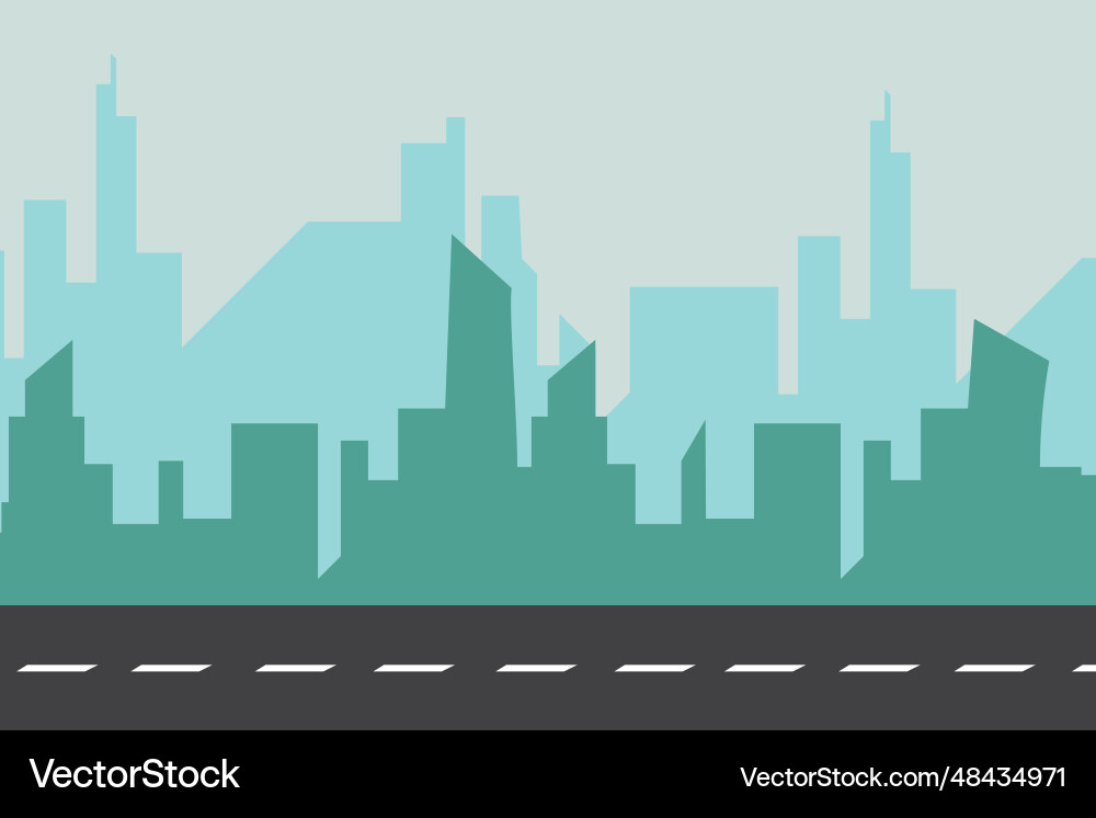 Graphic of a cityscape Royalty Free Vector Image