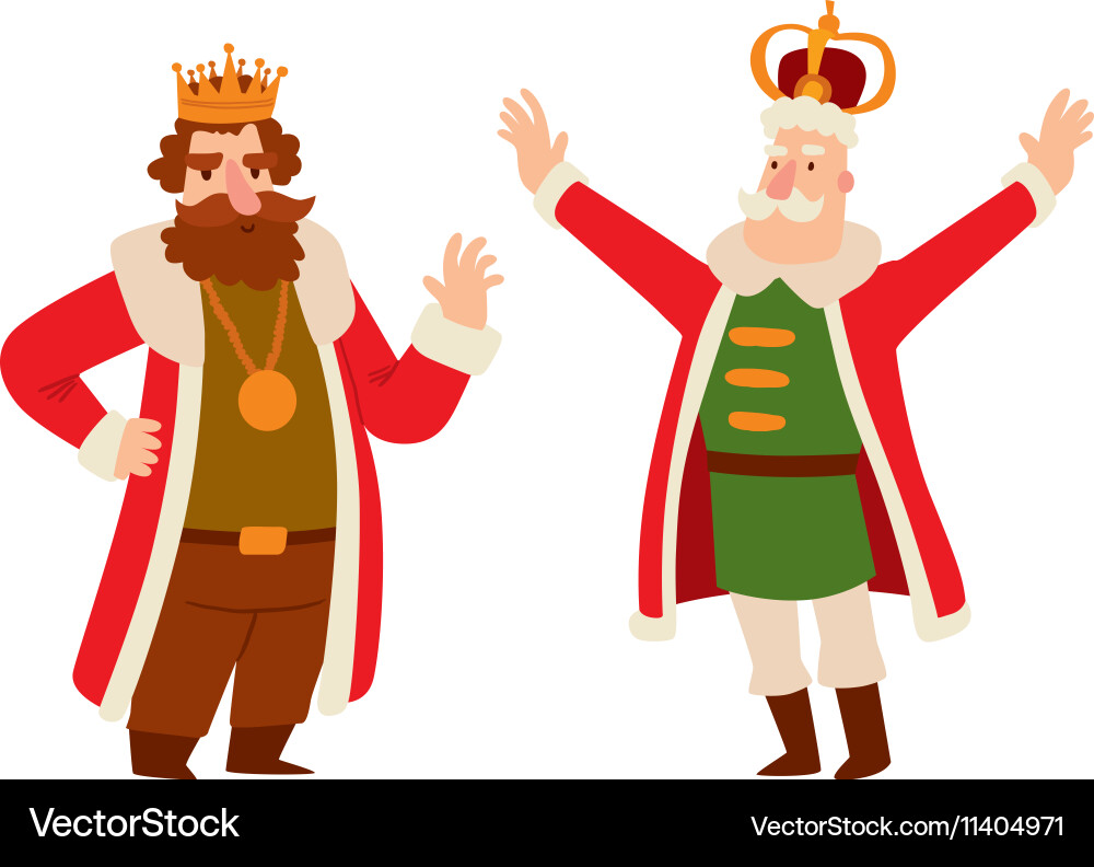 King cartoon character Royalty Free Vector Image