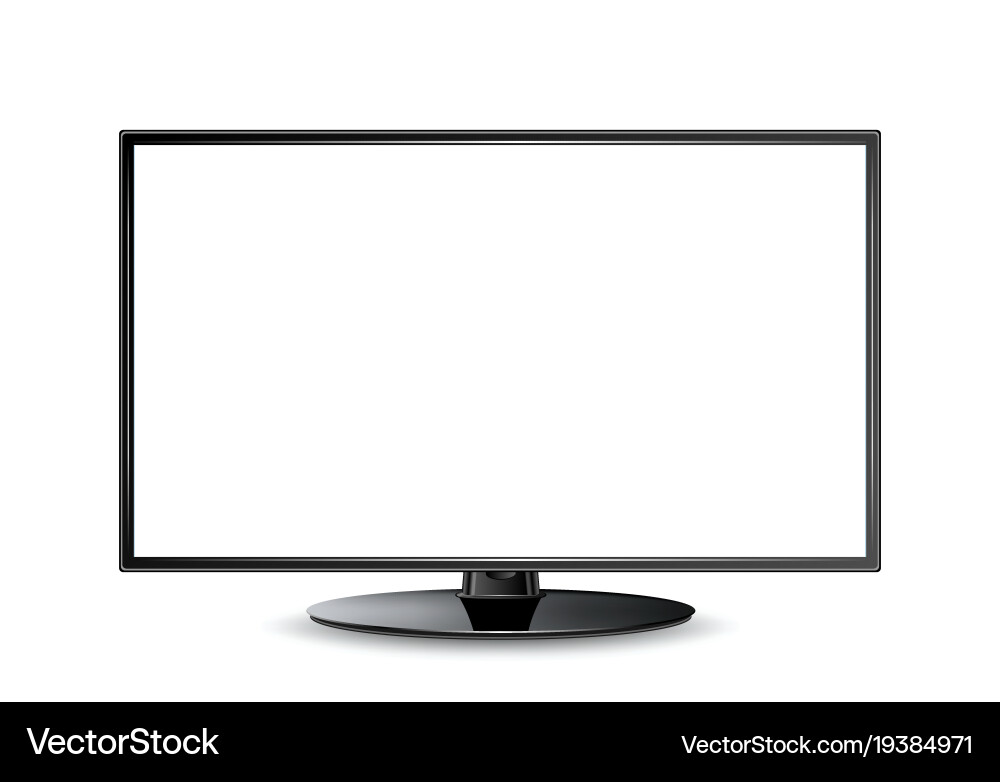 Lcd tv realistic Royalty Free Vector Image - VectorStock