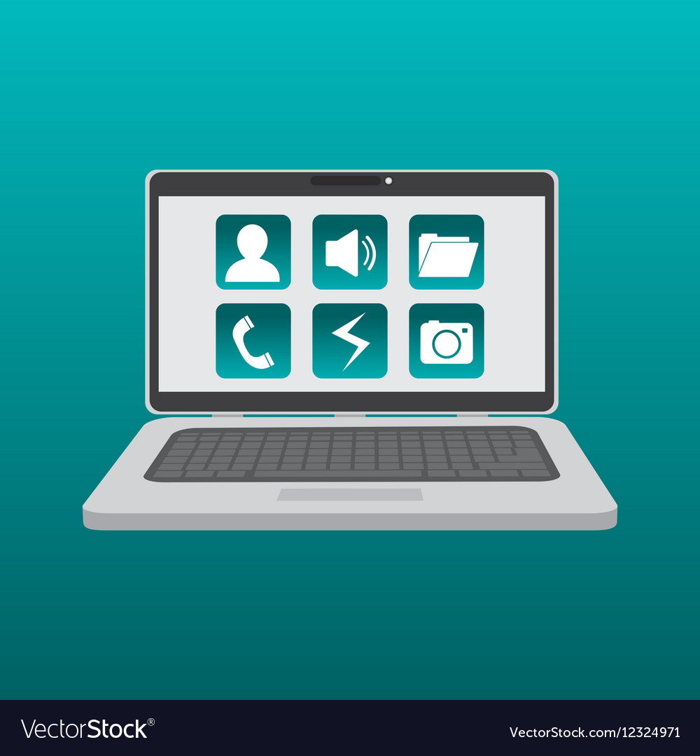 Mobile app technology Royalty Free Vector Image