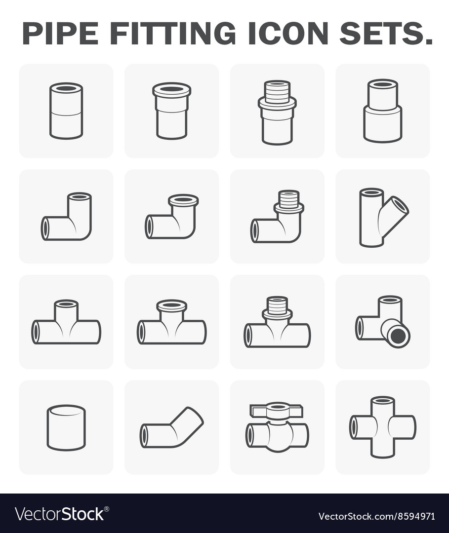 Pipe fitting icon Royalty Free Vector Image - VectorStock